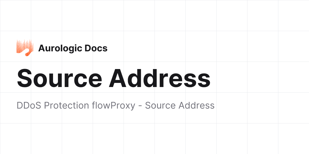 Source Address - Aurologic Docs